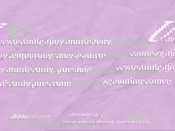 Jeremias 24:2 - Bíblia