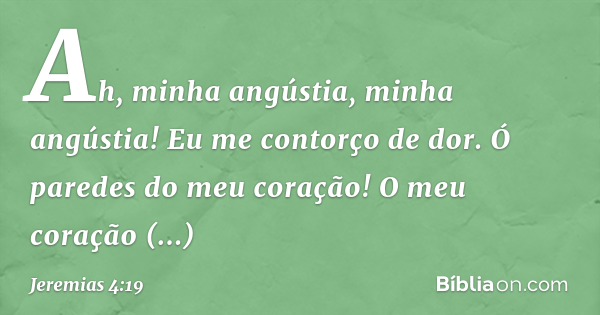 Jeremias 4:19 - Bíblia