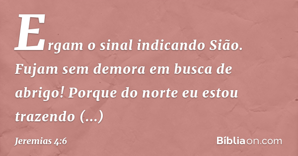 Jeremias 4:6 - Bíblia