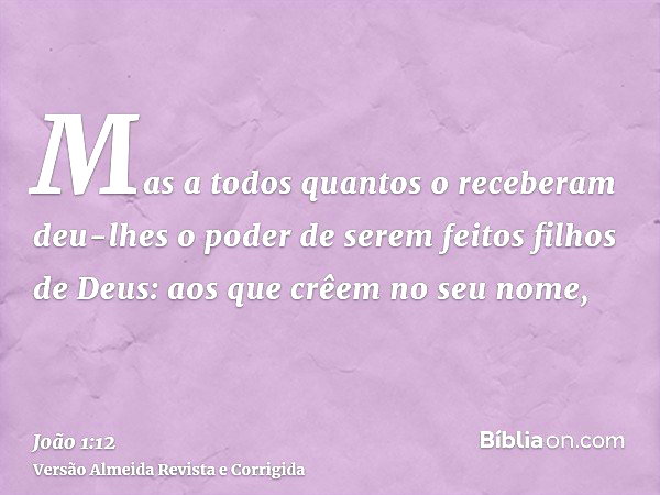 João 1:12 - Bíblia