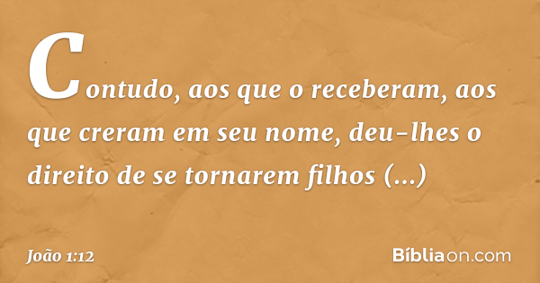 João 1:12 - Bíblia