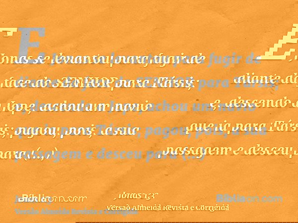 Jonas 1:3 - Bíblia