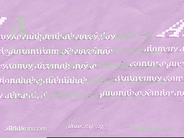 Josué 2:14-24 - Bíblia