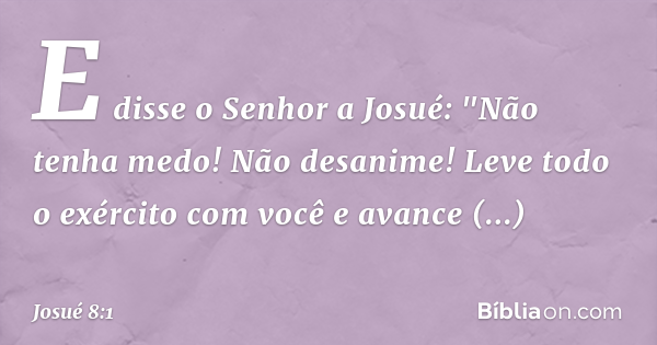Josué 8:1 - Bíblia