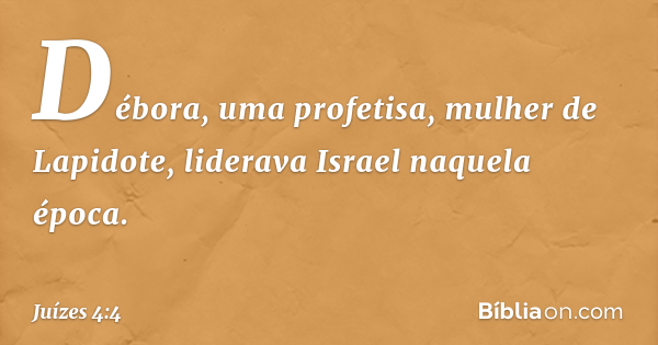 Juízes 4:4 - Bíblia