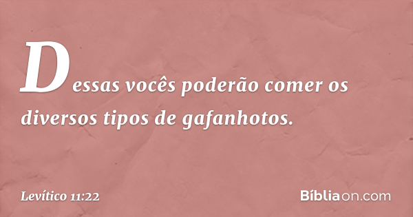 Levítico 11:22 - Bíblia