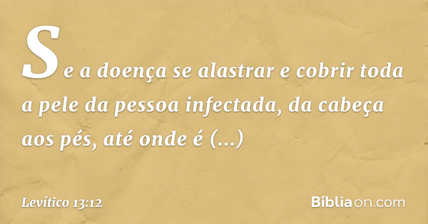 Levítico 13:12 - Bíblia