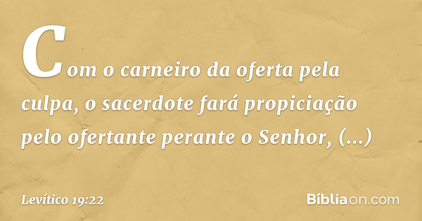 Levítico 19:22 - Bíblia