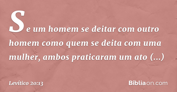 Levítico 20:13 - Bíblia