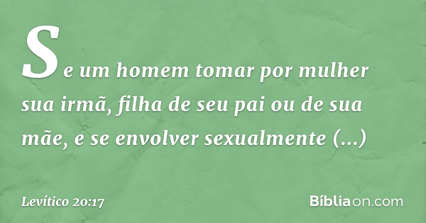 Levítico 20:17 - Bíblia