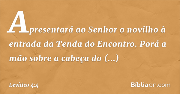 Levítico 4:4 - Bíblia