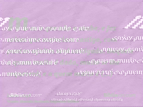 Lucas 12:48 - Bíblia