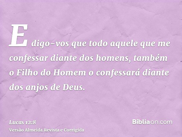 Lucas 12:8 - Bíblia