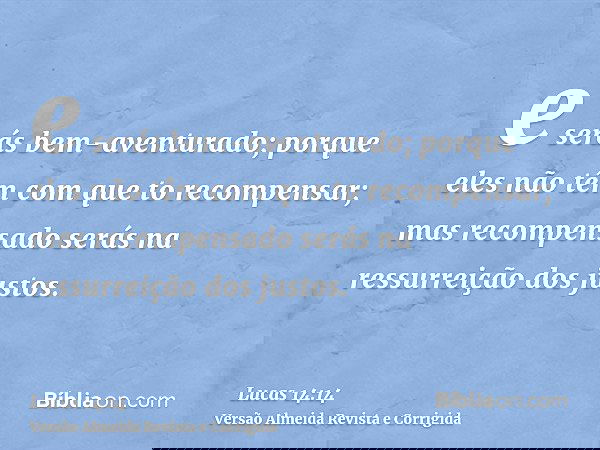 Lucas 14:14 - Bíblia