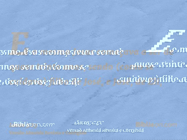 Lucas 3:23 - Bíblia