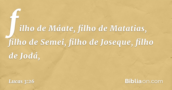 Lucas 3:26 - Bíblia