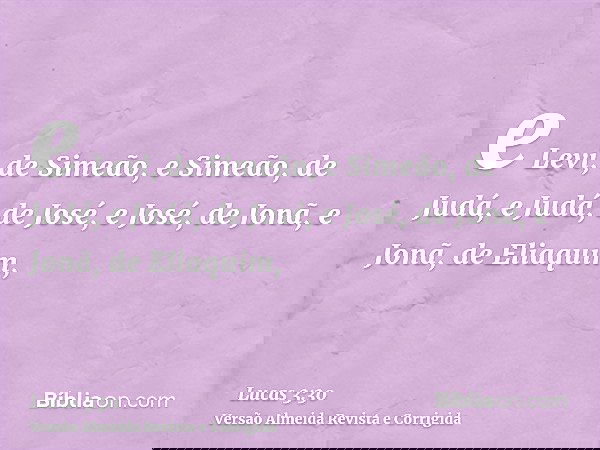 Lucas 3:30 - Bíblia