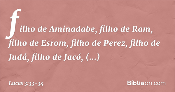 Lucas 3:33-34 - Bíblia