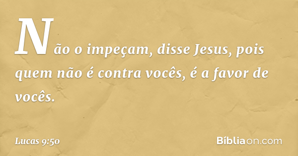 Lucas 9:50 - Bíblia