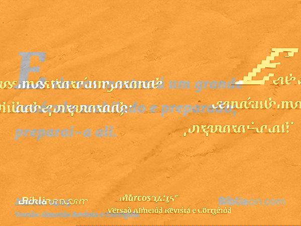 Marcos 14:15 - Bíblia