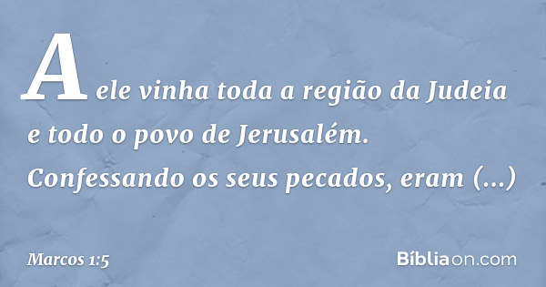 Marcos 1:5 - Bíblia
