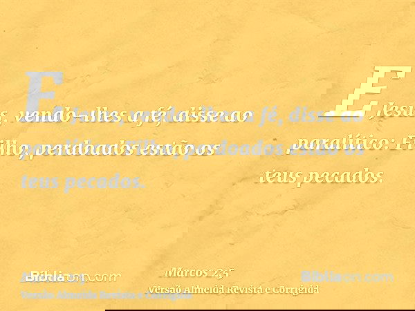 Marcos 2:5 - Bíblia