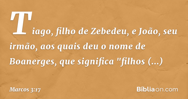 Marcos 3:17 - Bíblia