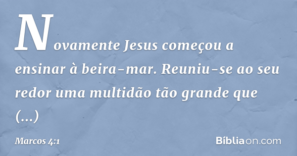 Marcos 4:1 - Bíblia