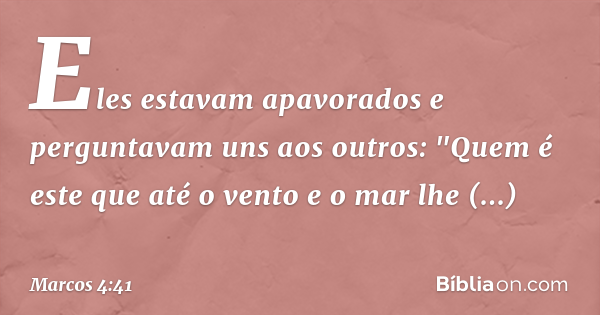 Marcos 4:41 - Bíblia
