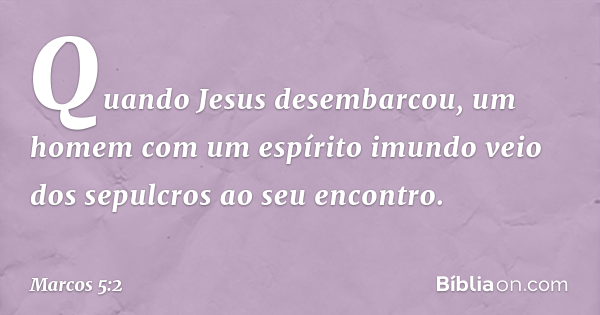 Marcos 5:2 - Bíblia