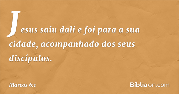 Marcos 6:1 - Bíblia