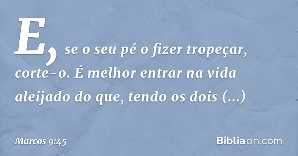Marcos 9:45 - Bíblia