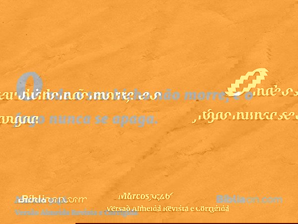 Marcos 9:46 - Bíblia