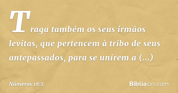Números 18:2 - Bíblia