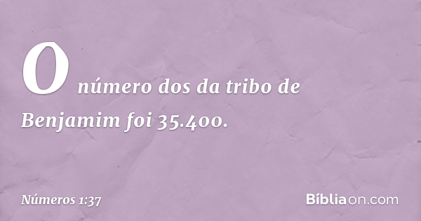 Números 1:37 - Bíblia