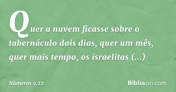 Números 9:22 - Bíblia