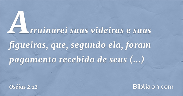 Oséias 2:12 - Bíblia