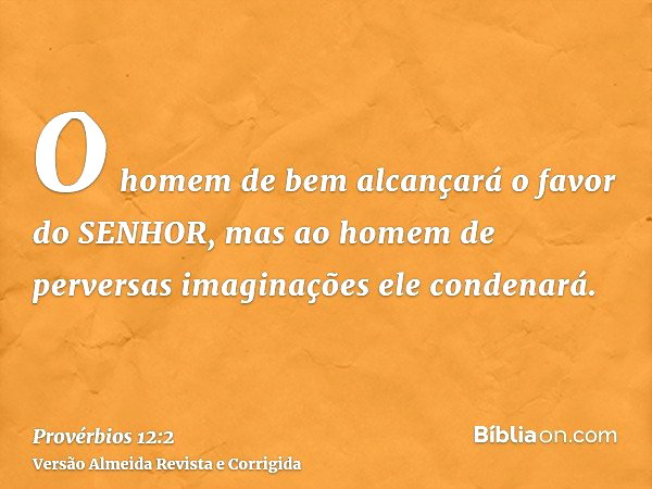 Provérbios 12:2 - Bíblia