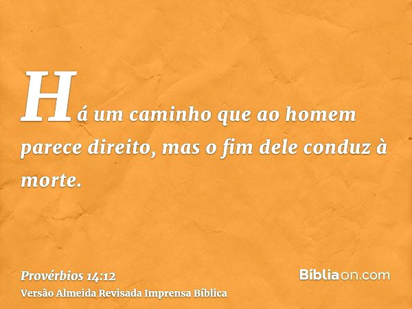 Provérbios 14:12 - Bíblia