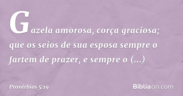 Provérbios 5:19 - Bíblia