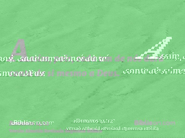 Romanos 14:12 - Bíblia