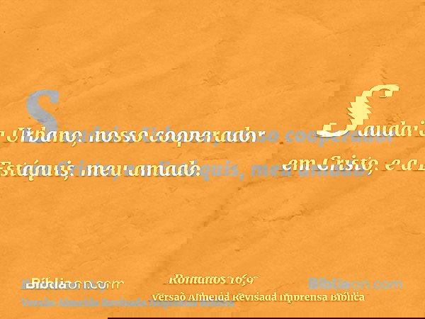 Romanos 16:9 - Bíblia