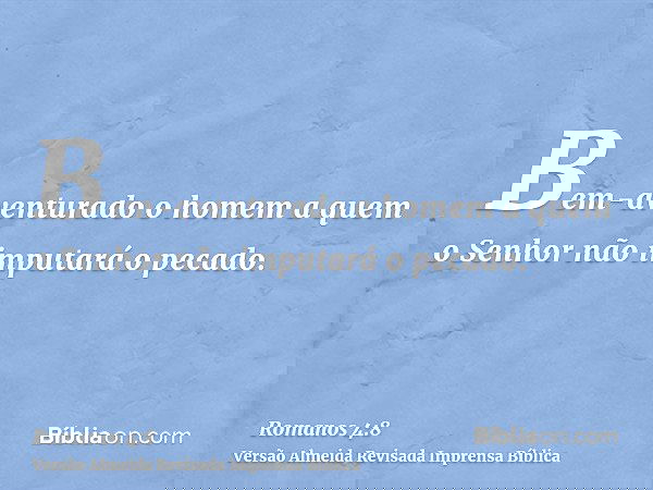 Romanos 4:8 - Bíblia