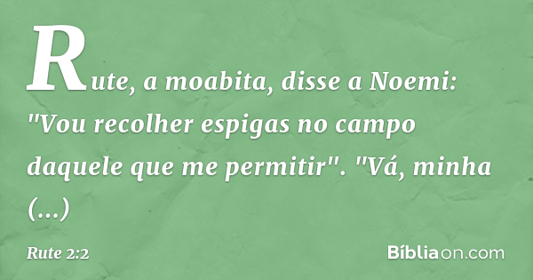 Rute 2:2 - Bíblia