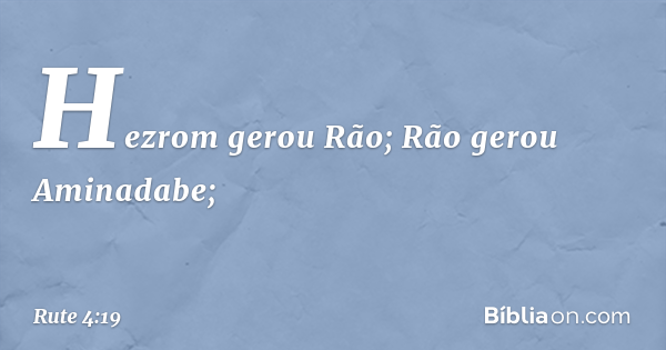 Rute 4:19 - Bíblia