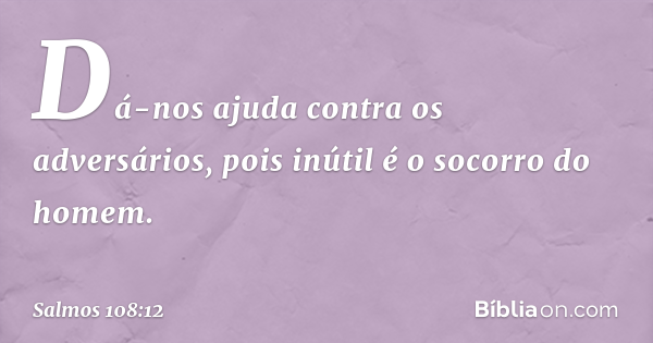 Salmo 108:12 - Bíblia