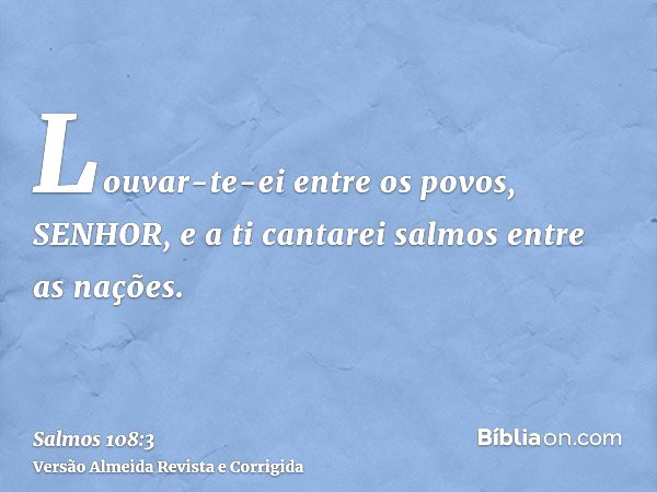 Salmo 108:3 - Bíblia