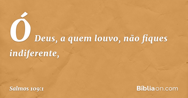 Salmo 109:1 - Bíblia