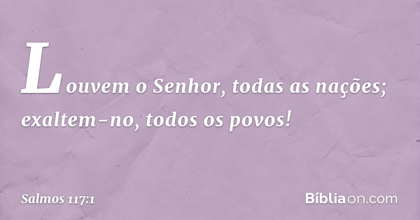 Salmo 117:1 - Bíblia
