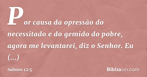 Salmo 12:5 - Bíblia